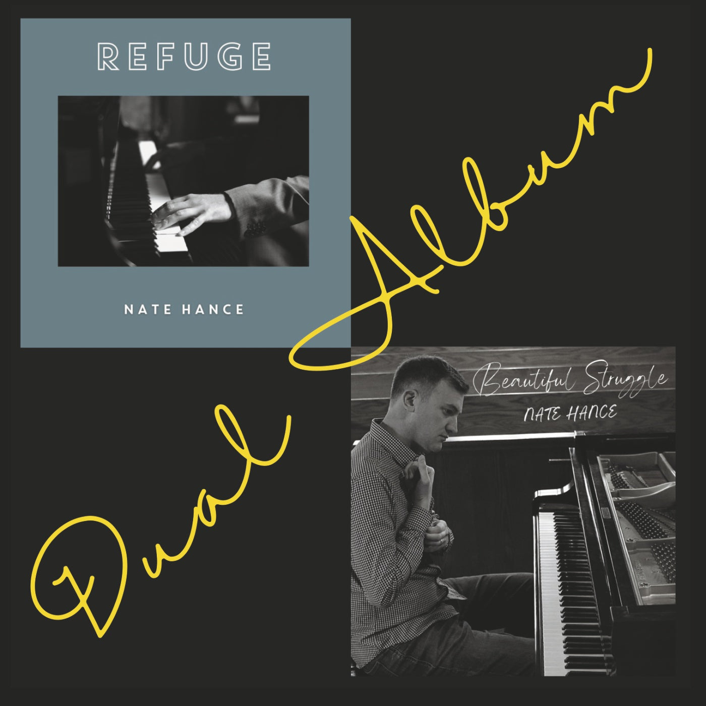Refuge and Beautiful Struggle - Dual Album - Physical CD – Nate Hance Piano